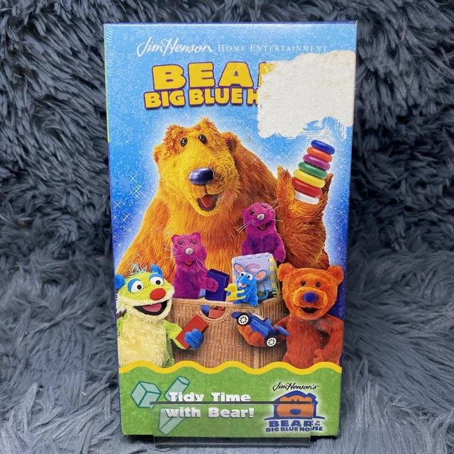 BEAR IN THE Big Blue House Tidy Time With Bear VHS Tape 2002 Jim Henson ...