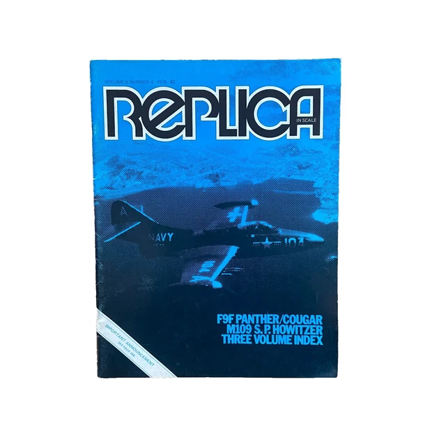 REPLICA IN SCALE Magazine Vol 3 No 4 1976 F9F Panther/Cougar M109 S.P ...