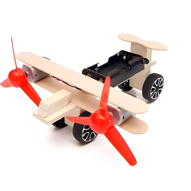 RLS 3D WOODEN DIY 3D twin engine glider plane model kit science ...