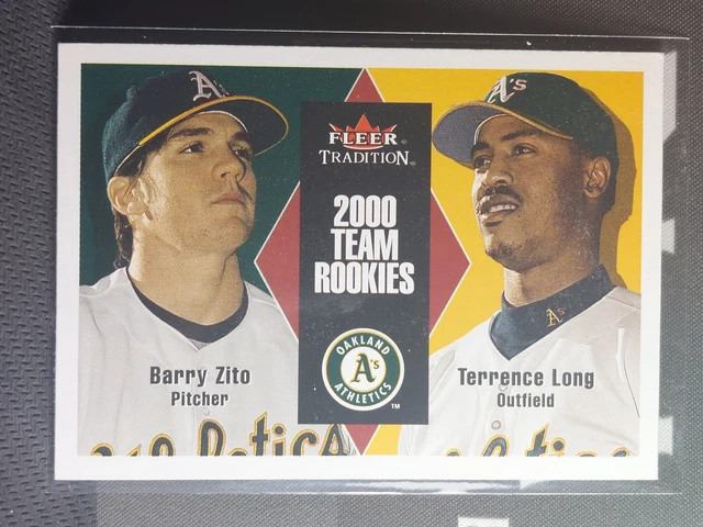 BARRY ZITO TERRENCE Long 2000 recrues de l'équipe Fleer Tradition #U92 ...