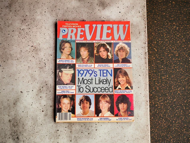 PREVIEW TELEVISION MOVIES 1979 Magazine Lynda Carter Photo Robin ...