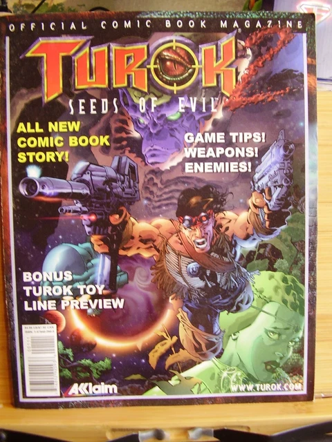 VINTAGE COMIC BOOK Turok Seeds Of Evil 1998 Game Tips Weapons Enemies £ ...