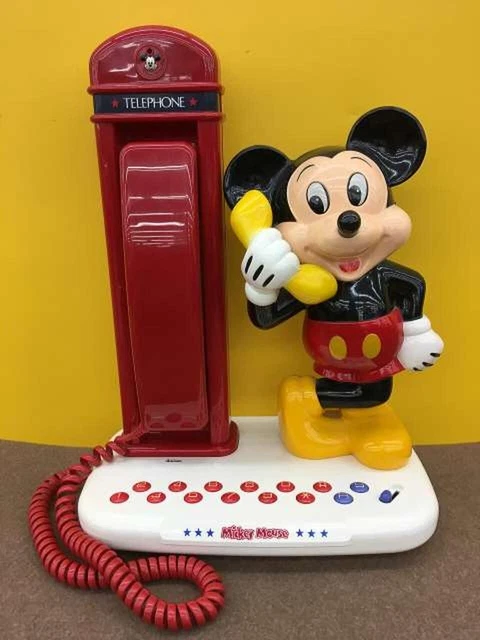 SHOWA VINTAGE MICKEY Mouse Desk phone Kanda 1986 DK-642 Japan £157.26 ...