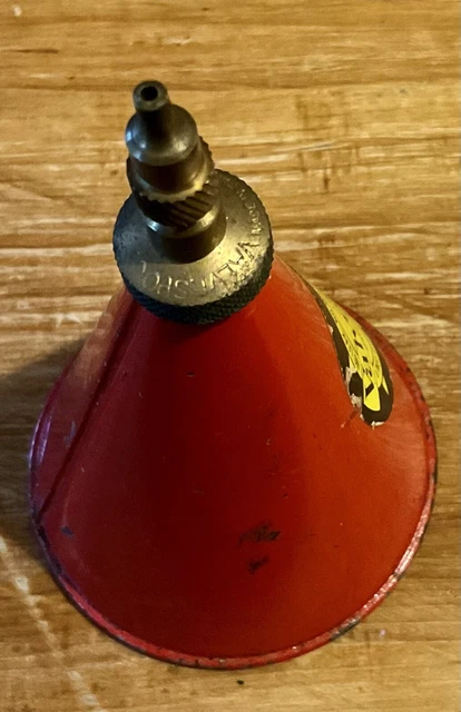 VINTAGE ‘VALVESPOUT’ VALVE Spout Conical Oil Can Tin/Oiler Shell ...