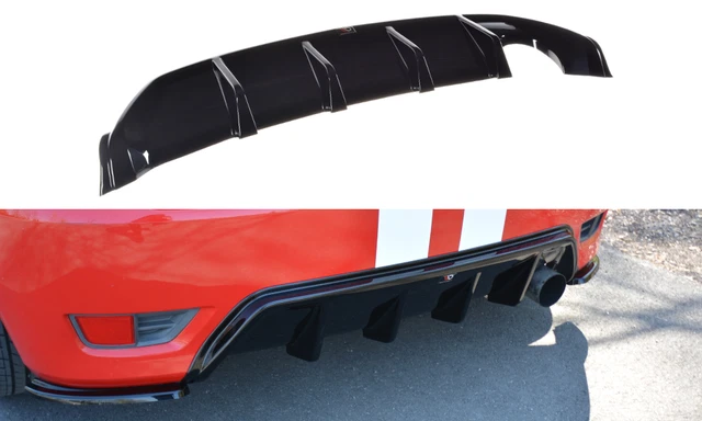 FOR FORD FIESTA Mk 6 ST 150 Rear Diffuser Diffusor Maxton Design Gloss ...