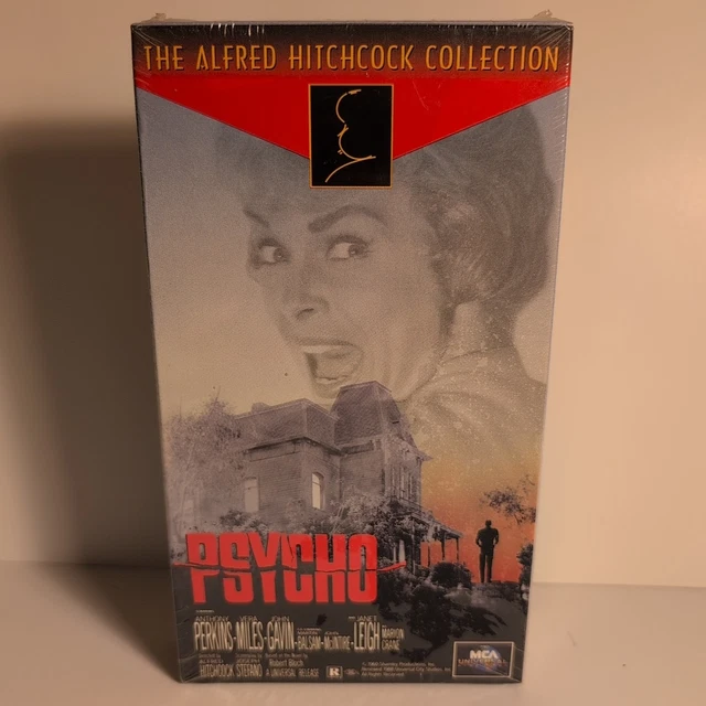 NEW 1960 PSYCHO Horror Movie VHS Tape Factory SEALED 1995 Alfred ...
