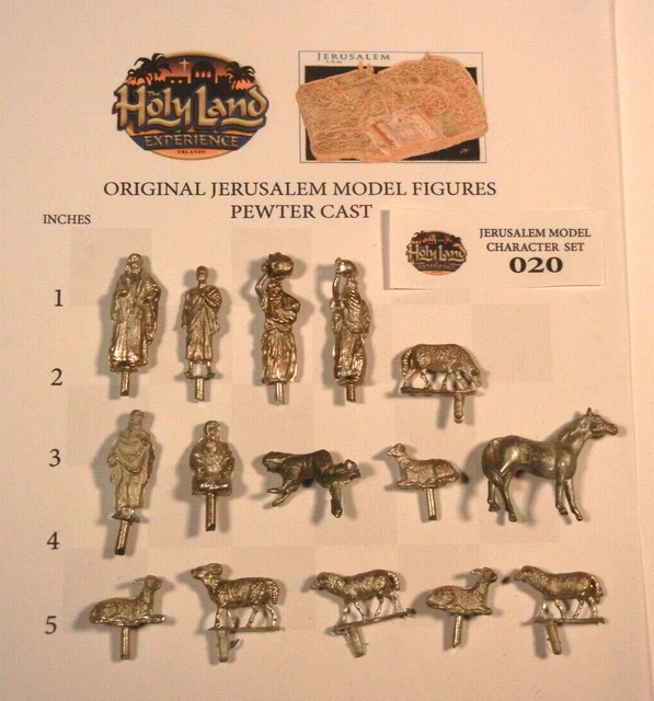 HOLY LAND EXPERIENCE /Jerusalem model original pewter characters from ...