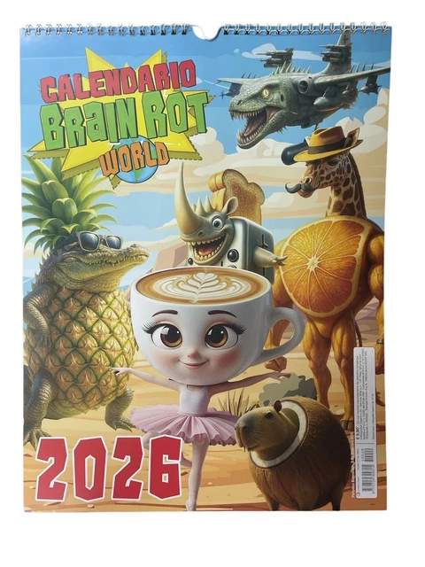 CALENDARIO 2026 BRAIN Rot World Calendario Da Parete EUR 14,90 ...
