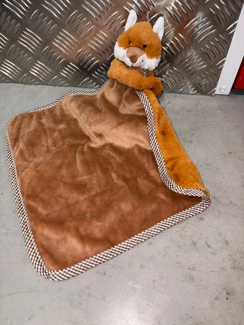 JOMANDA BROWN FOX Super Soft Plush Baby Comforter Soother Blanket ...