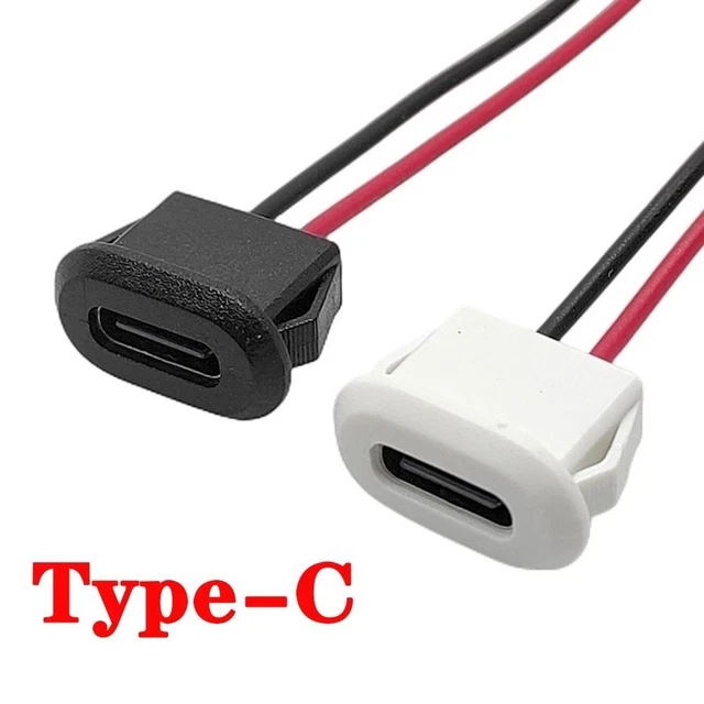 Female Socket Usb C Connector 2 Pin Connector Usb C Type Charging