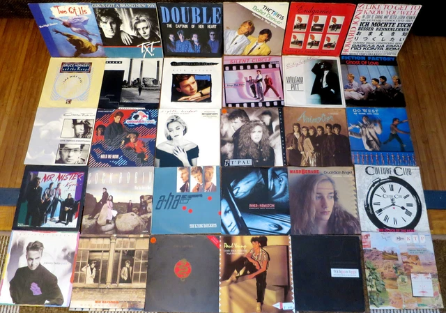 30 SINGLES 80ER Synthie Britpop Oldies Rock Pop Schallplatten Jukebox 7 ...