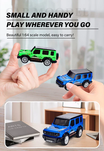RC MINI TRUCK 1/64 Full Alloy Body 2.4G Remote Control Desktop Racing ...