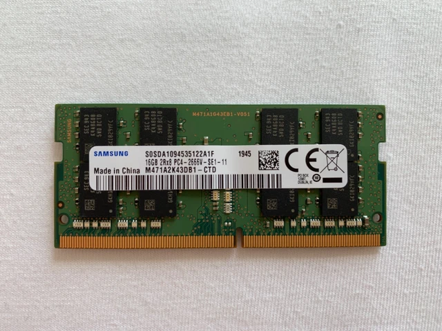 SAMSUNG 16GB RAM DDR4 2Rx8 PC4-2666V SO-DIMM Laptop EUR 32,00 - PicClick FR