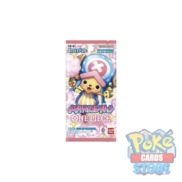 ONE PIECE CARD Game Extra Booster Memorial Collection EB01 Booster Pack ...