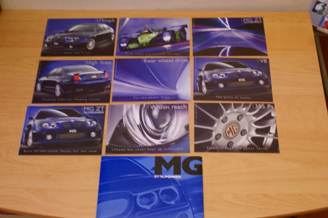 ROVER MG ZT X POWER lot carte brochure catalogue doc édition 2001 ...
