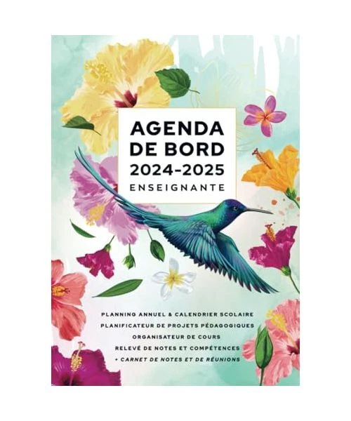 AGENDA DE BORD 2024/2025 Enseignante: Carnet de bord A4 pour planifier ...