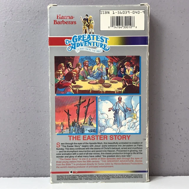 HANNA BARBERA GREATEST Adventure Stories Bible VHS Video Tape Easter ...