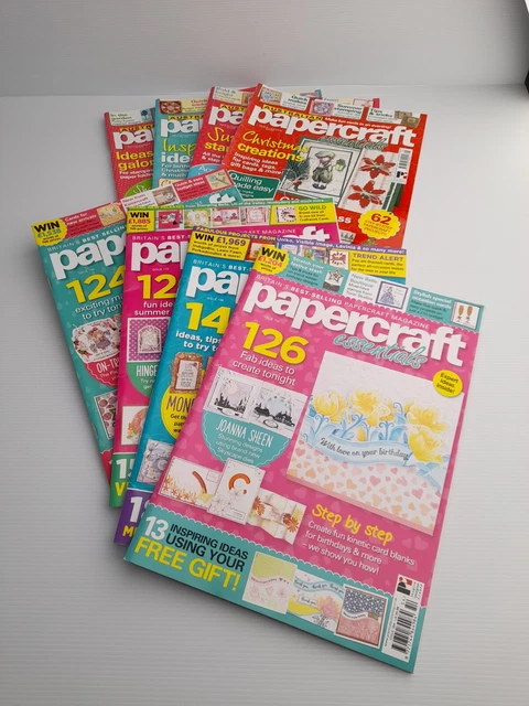 8 X PAPERCRAFT Essentials Magazines ISSUES- UK -154,198,173,158 &AUS 24 ...