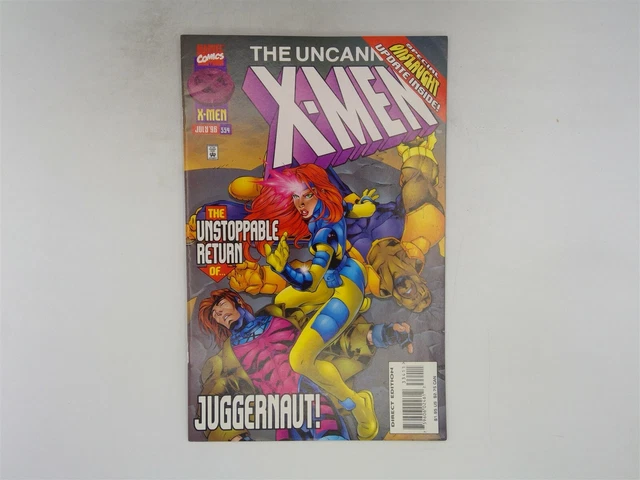 UNCANNY X-MEN #334 Marvel Comics 1996 FN Jean Grey, Juggernaut! Joe Mad ...