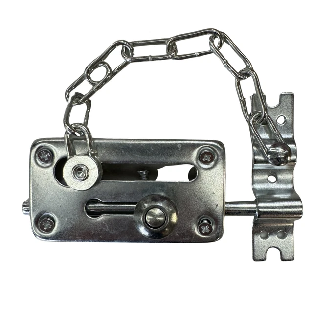 DOOR CHAIN LATCH Bolt Restrictor Safety Guard Lock Slide Catch Strong ...