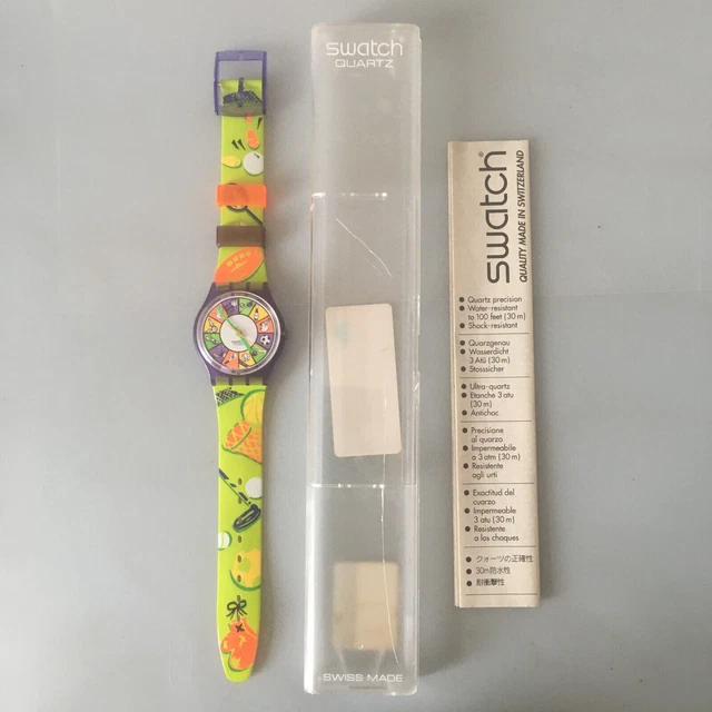 OROLOGIO SWATCH CHEERLEADER Standard Gent GV107 1994 Orologio da polso ...