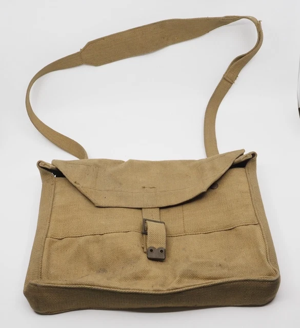 ORIGINAL WW2 BRITISH Army Officer's Satchel - 1943 Khaki Soldiers ...