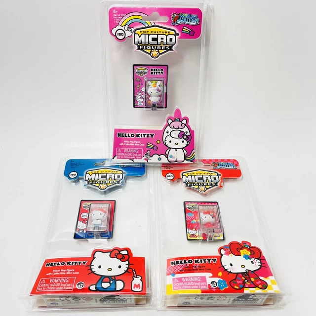 WORLD'S SMALLEST HELLO Kitty Pop Culture Micro Figures - (Bundle of 3 ...