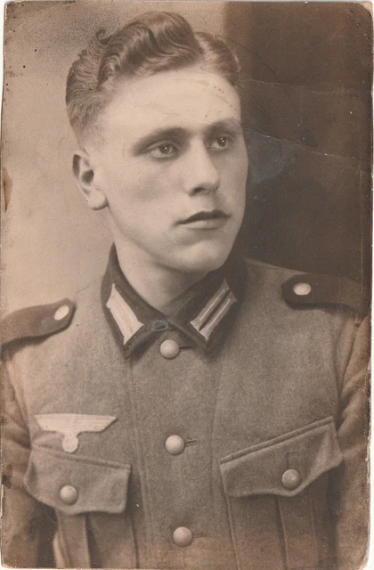 WW2 FOTO SOLDAT Portrait Uniform Jung Wehrmacht Hübsch Jugend Porträt ...