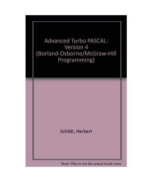 ADVANCED TURBO PASCAL Version 4 (Borland-Osborne/McGraw-Hill Programming S.), Sc EUR 26,42 ...