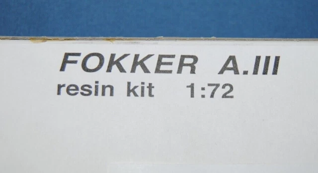 VINTAGE HR MODELS, Fokker A III, 1/72 Scale, Resin Model. Czech ...