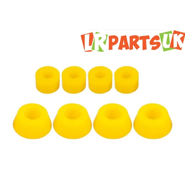 LAND ROVER DEFENDER Rear Shock Absorber Poly Polyurethane Bush Kit K84 ...