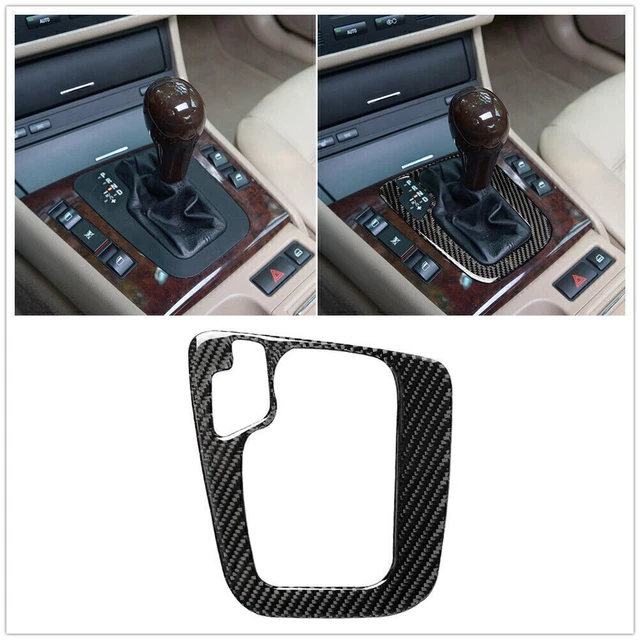 CARBON FIBER GEAR Shift Panel Interior Trim Cover For BMW 3 Series E46 ...