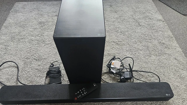 LG SN5, 2.1 Ch, 400W, Soundbar and Wireless Subwoofer with Bluetooth and DTS:X, £50.00 - PicClick UK