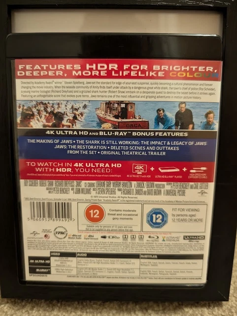 JAWS 4K UHD + Blu Ray £15.99 - PicClick UK