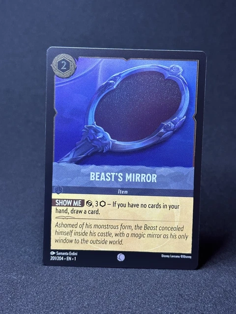 BEAST'S MIRROR COLD Foil Disney Lorcana The First Chapter #201/204 £1. ...
