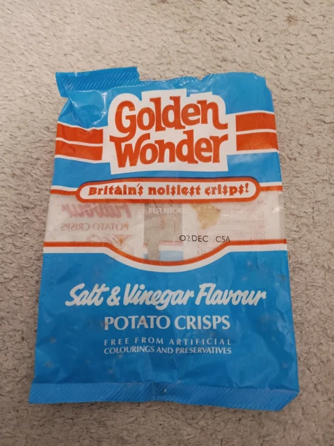 GOLDEN WONDER CRISPS Empty Packet Vintage old £34.00 - PicClick UK