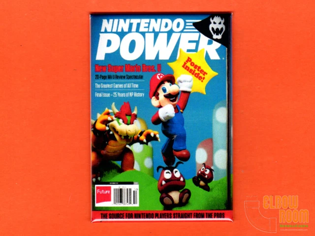 NINTENDO POWER LAST issue magazine cover art 2x3" fridge/locker magnet ...