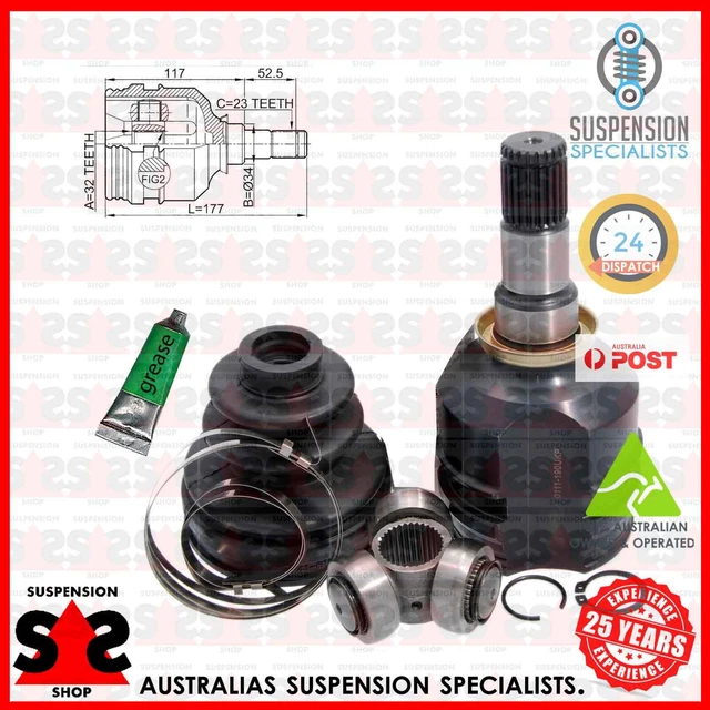 TRANSMISSION SIDED JOINT Kit, Drive Shaft Suit TOYOTA Carina E Vi (_T19_) 1.6 EUR 57,13 ...