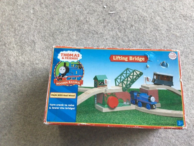 THOMAS AND FRIENDS wooden Lifting Bridge BOXED gulaine 2001 £38.50 ...