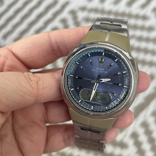 CASIO WAVE CEPTOR Analogue Digital Mens Quartz Watch 3749 WVA-106HU £7. ...