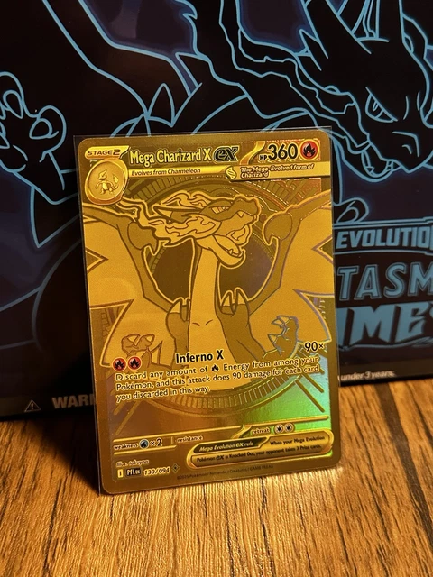 GOLD MEGA CHARIZARD X EX Phantasmal Flames 130/094 £389.20 - PicClick UK