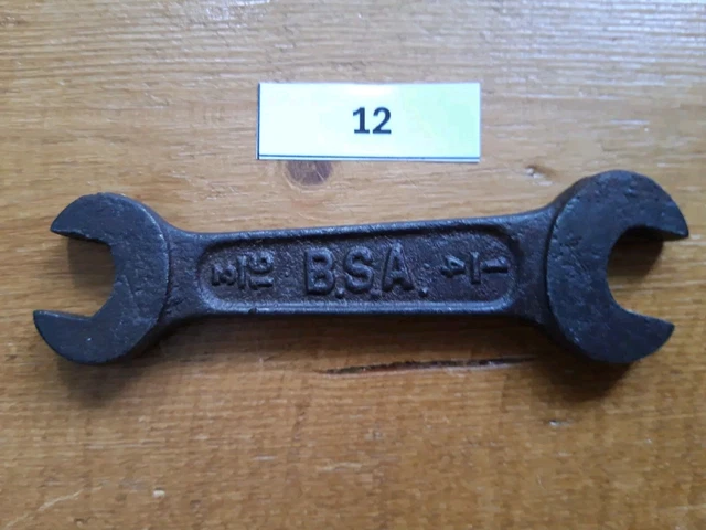 VINTAGE BSA / B.S.A. No 3 Open Ended Spanner 3/16" x 1/4" Whitworth ...