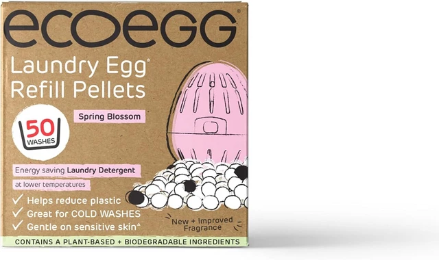 ECOEGG LAUNDRY EGG Refill Pellets | Detergent and Fabric Softener ...