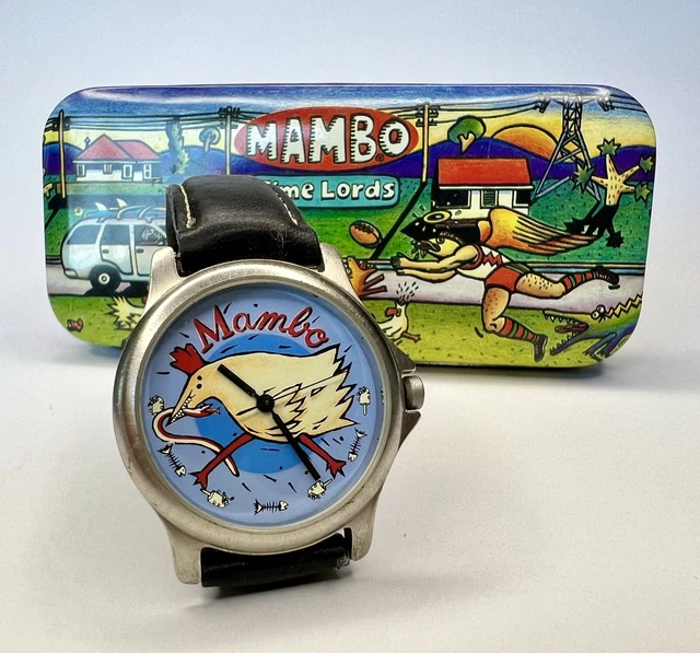 VINTAGE 1993 MAMBO Time Lords Watch & Original Tin - Violent Hen Reg ...