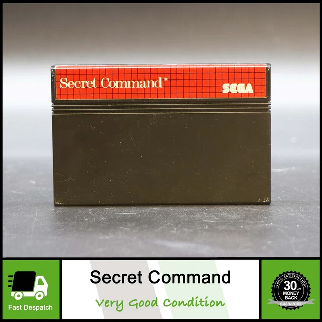 SECRET COMMAND SEGA Master Système Action Jeu Cart EUR 12,46 - PicClick FR