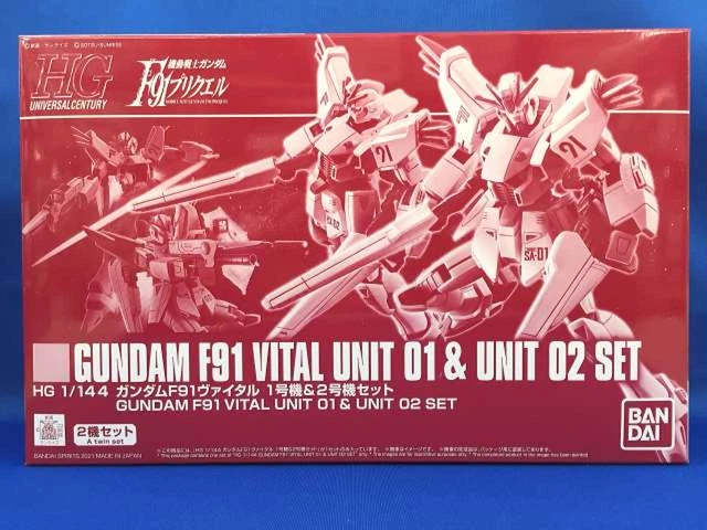 GUNDAM F91 VITAL Unit 1 Unit 2 Set Model No. 1 144HG BANDAI Used From ...