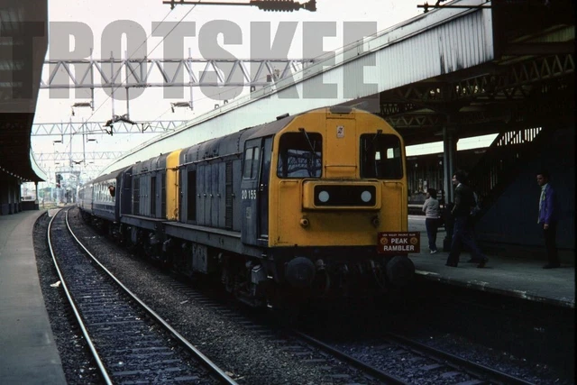 35MM SLIDE BR British Rail Diesel Loco Class 20 20155 Nuneaton 1981 ...