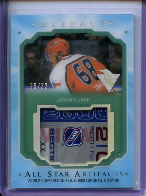 2023-24 UPPER DECK Artifacts Jaromir Jagr All-Star Ticket /32 EUR 155,44 - PicClick IT