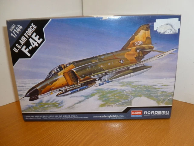ACADEMY 12605 MCDONNELL Douglas F-4E Phantom II 1/144 Scale Plastic ...