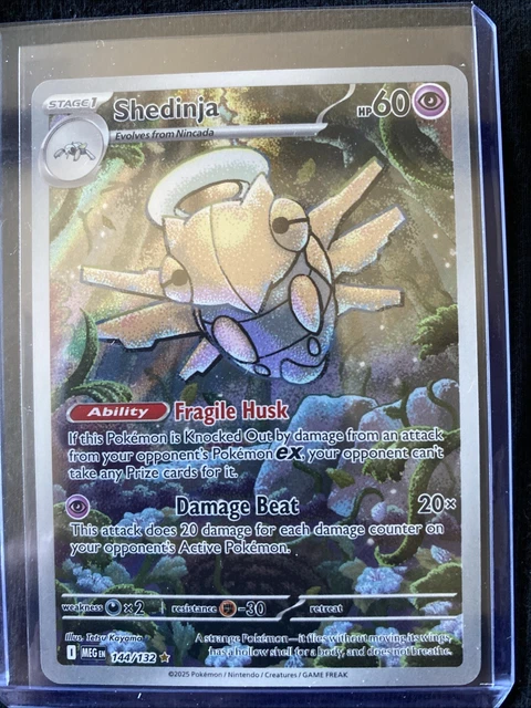 SHEDINJA 144/132 ILLUSTRATION Rare Pokémon Mega Evolution In Hand NM £7.13 - PicClick UK